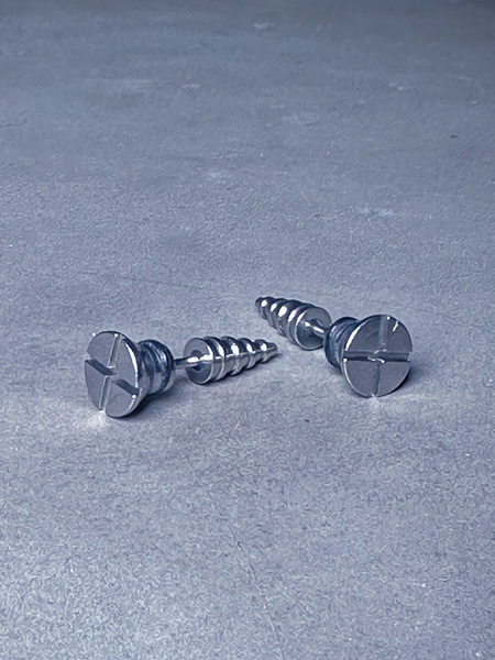 PRE-ORDER - Screw earrings in Silver | Vintage Silver Screw Earrings ...