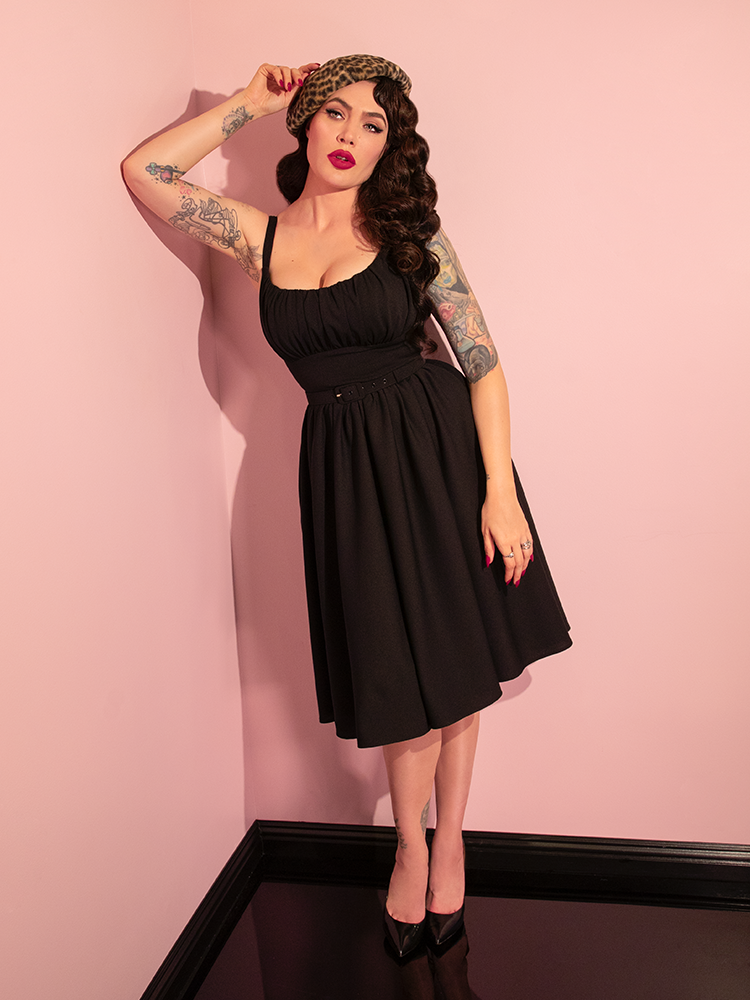 Ingenue Dress in Black | Retro Style Dresses – Vixen by Micheline Pitt