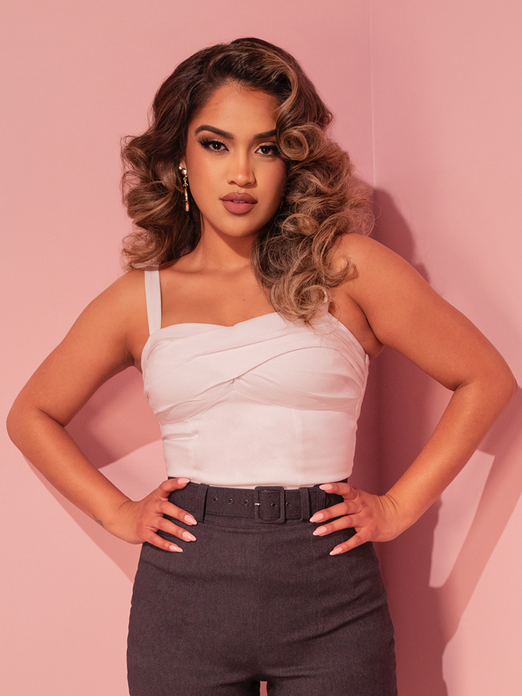 Jawbreaker Top in Ivory | Vintage Style Clothing – Vixen by Micheline Pitt