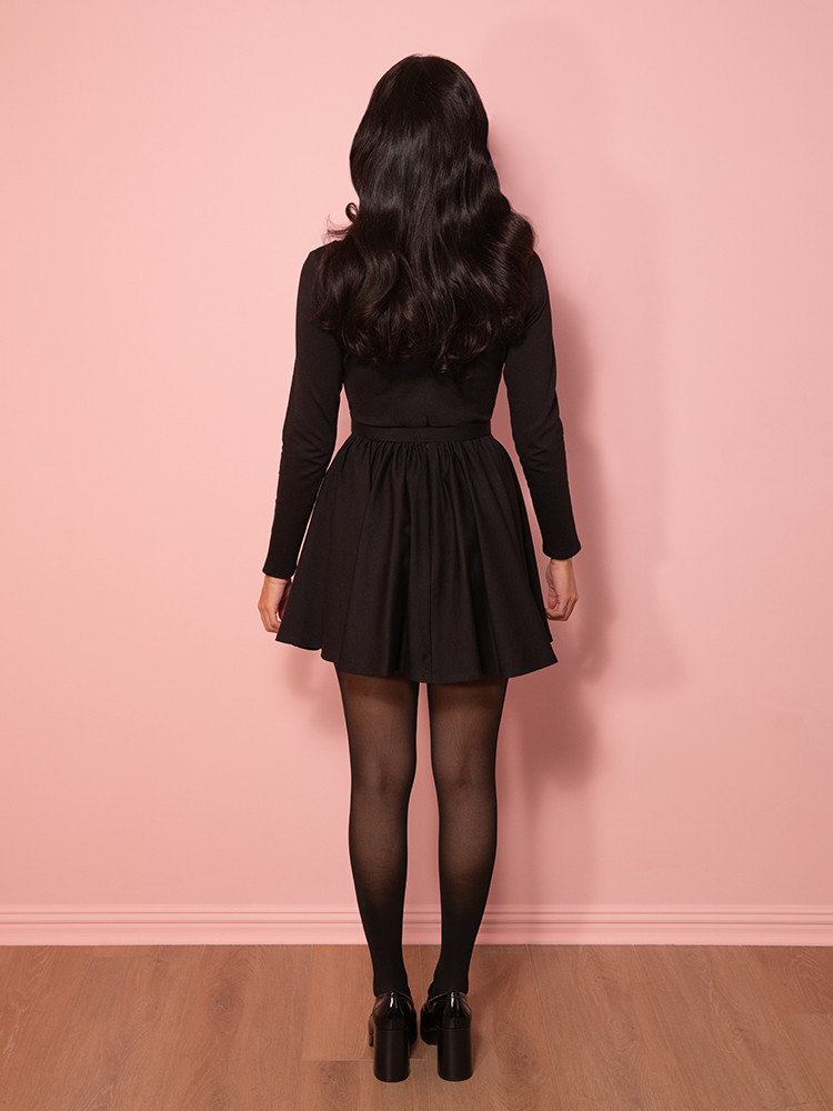 Troublemaker Swing Dress in Black MINI | Retro Clothing – Vixen by ...